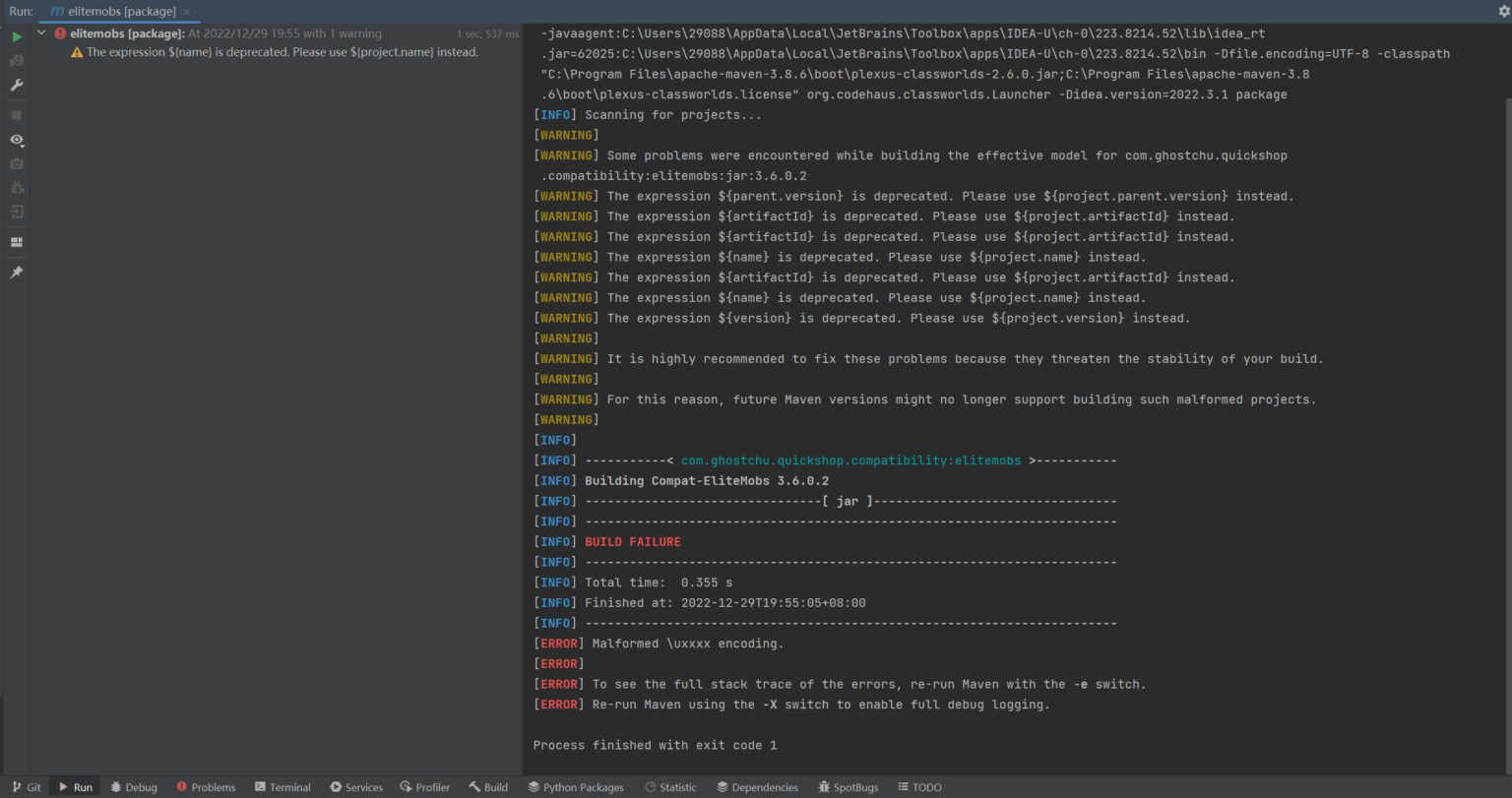 调试解决 java.lang.IllegalArgumentException: Malformed \uxxxx encoding 编译错误 - Ghost_chu's Blog