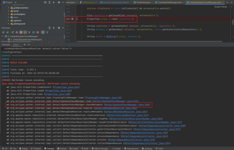 调试解决 java.lang.IllegalArgumentException: Malformed \uxxxx encoding 编译错误 - Ghost_chu's Blog