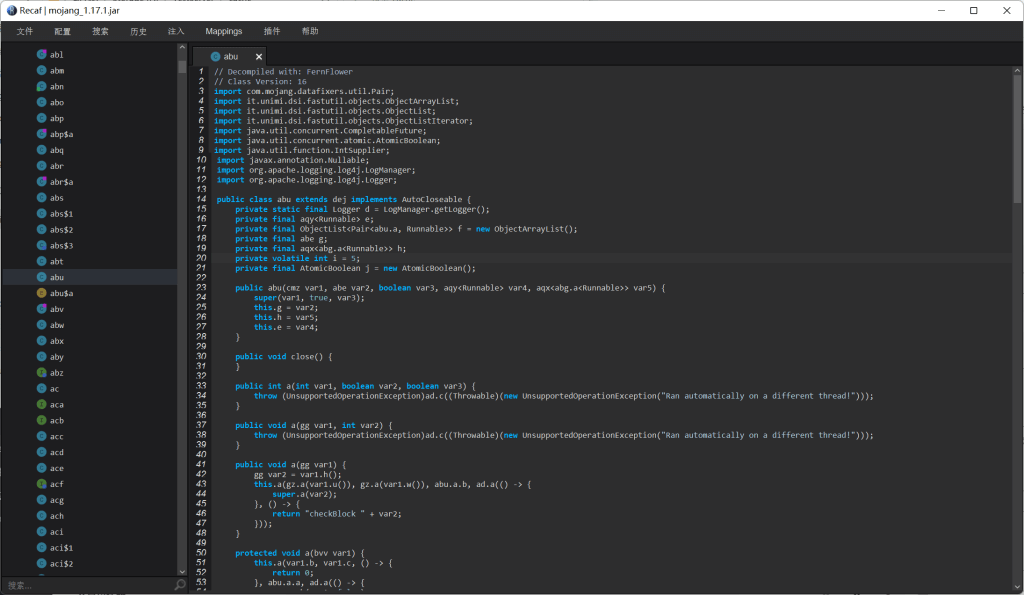 Recaf - 更好用的 Java Decompiler - Ghost_chu's Blog